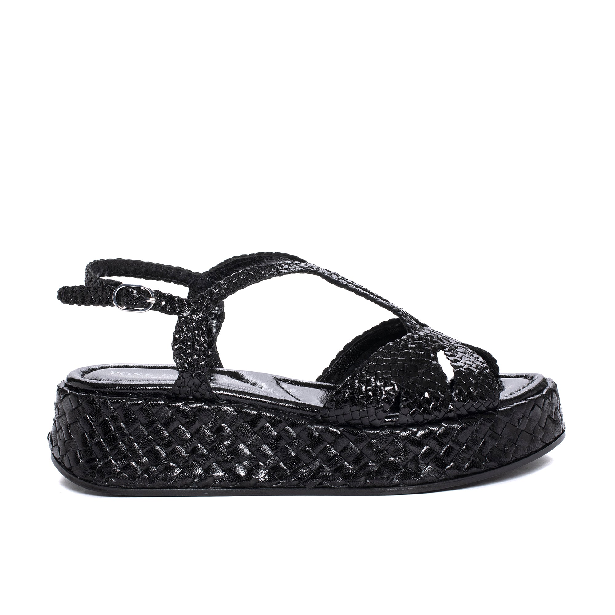 SANDALIA PLATAFORMA MAUI NEGRO